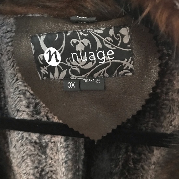nuage | Jackets & Coats | Nuage Brand Suede Faux Fur Coat | Poshmark